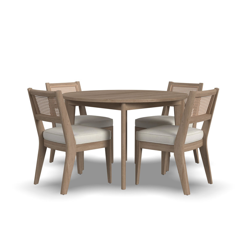 Beachcrest Home Landeros 5 Piece Round Dining Set & Reviews | Wayfair